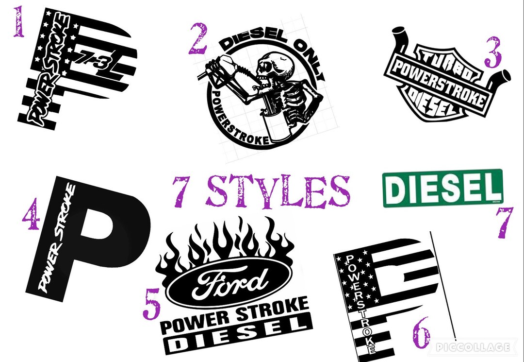 Diesel Truck Die Cut Vinyl Decal Laptop, Car, Window, 2 Styles - Etsy