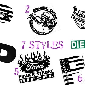 Diesel Truck Die Cut Vinyl Decal Laptop, Car, Window, 2 Styles - Etsy