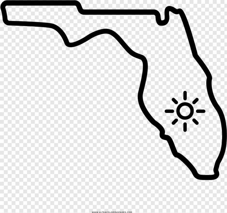 Florida State Decal Die Cut Vinyl Decal Sticker for Car - Etsy