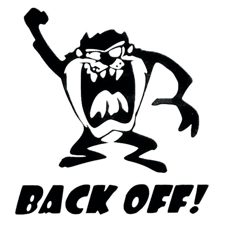 Taz Tasmanian Devil Vinyl Decal Sticker, Car Window, Jeep Bumper - Etsy