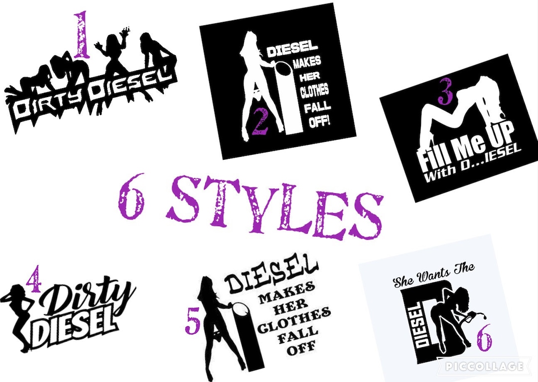 Dirty Diesel, She Wants the D Diesel, Funny Die Cut Vinyl Decal Laptop ...