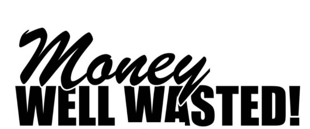 Money Well Wasted Funny Die Cut Vinyl Decal Laptop, Car, Window - Etsy