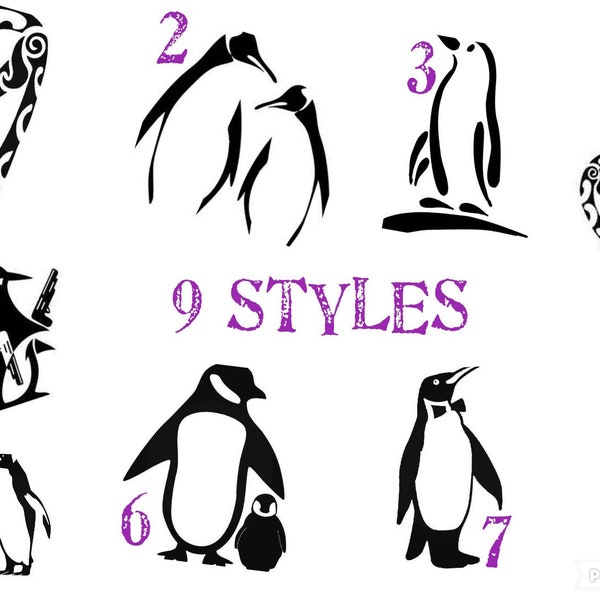 Penguin Decal - Etsy