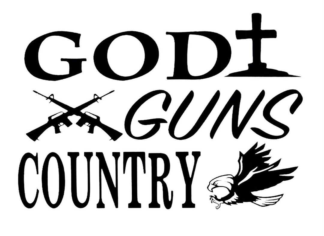 God Guns Country Vinyl Decal – Patriotic Car, Truck, Jeep Sticker - Etsy