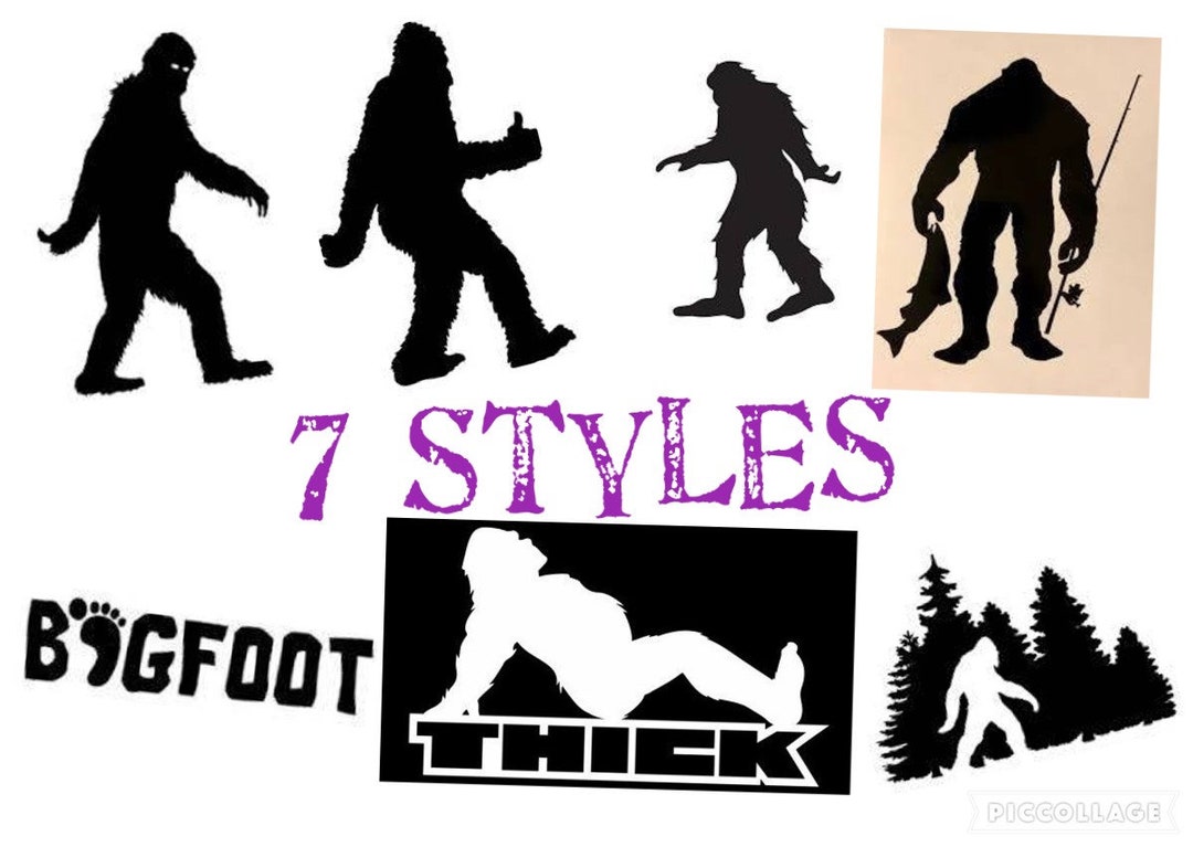 Bigfoot Sasquatch Thick Funny Die Cut Vinyl Window Decal Sticker Car ...