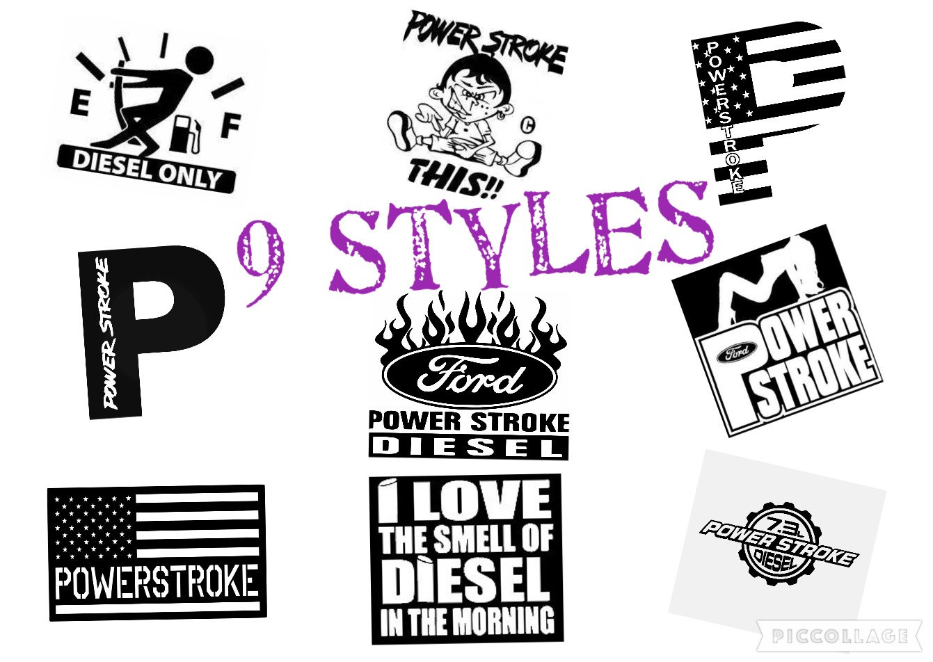 Funny Powerstroke Stickers