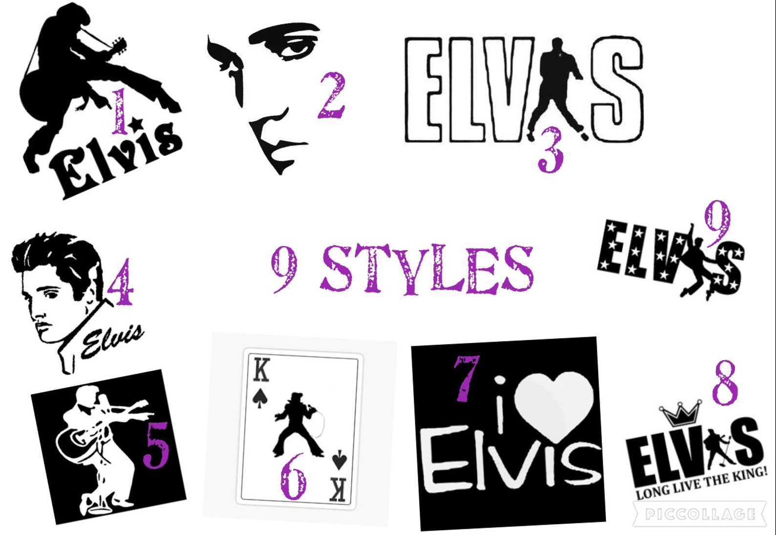 Elvis the King Vinyl Decal Sticker, Rock Music Car Window Bumper - Etsy