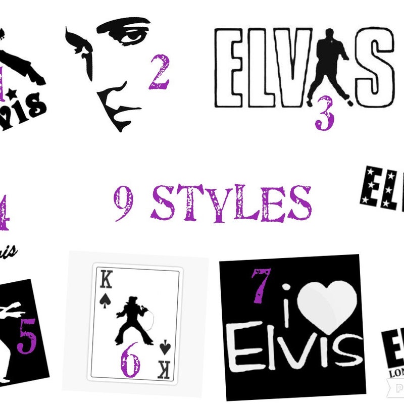 Car Decals of Elvis - Etsy