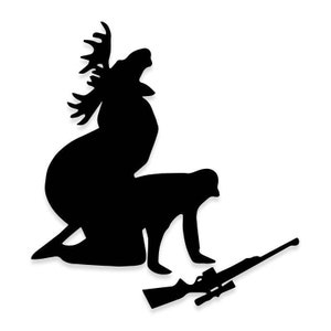 Big Rack Hunter, Hunting, Deer, Funny Humor Die Cut Vinyl Decal Sticker ...