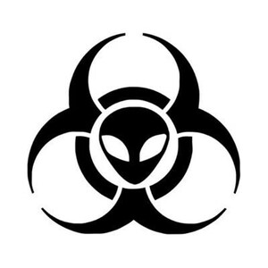 Biohazard Blood Drip Vinyl Decal, Toxic Alien Sticker - Etsy