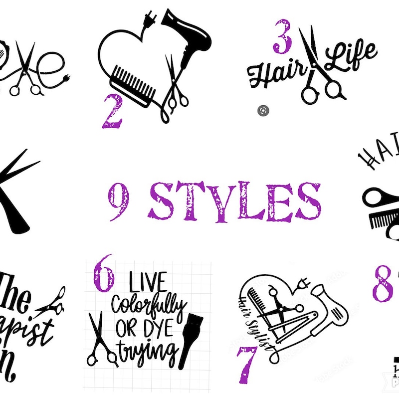 Hair Stylist Car Decals - Etsy