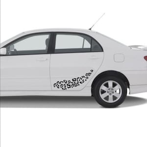 Leopard Cheetah Animal Print, Vinyl Decal, Car Window Visor Mirror Gas ...