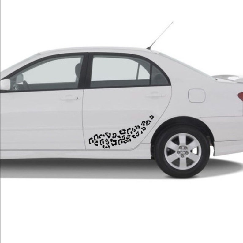 Leopard Cheetah Animal Print, Vinyl Decal, Car Window Visor Mirror Gas ...