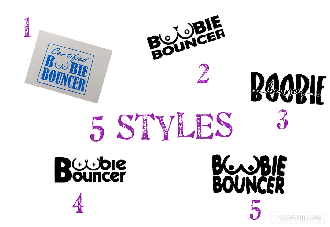 Certified Boobie Bouncer, Funny Adult Humor, Die Cut Vinyl Decal ...