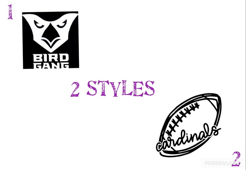 Bird Gang Cursive Cardinals Football Die Cut Vinyl Decal - Etsy