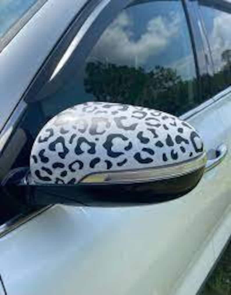 Leopard Cheetah Animal Print, Vinyl Decal, Car Window Visor Mirror Gas ...
