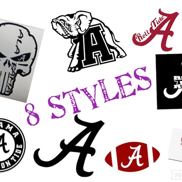 Alabama Crimson Tide Stickers - Etsy