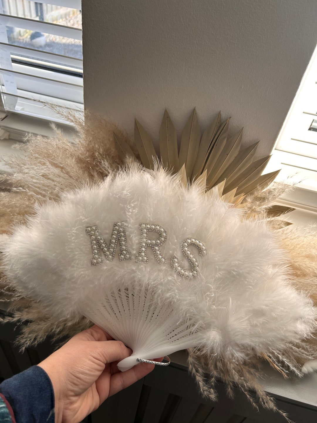 MRS FAN Bride Fan Hen Party Fan Bridal Accessories Hen - Etsy