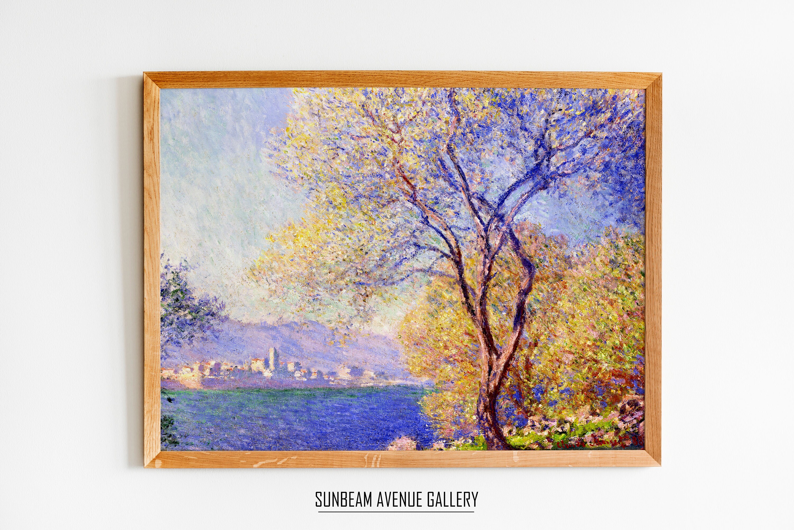 Claude Monet Wall Decor | Antibes Seen From the Salis Garden 1888 ...