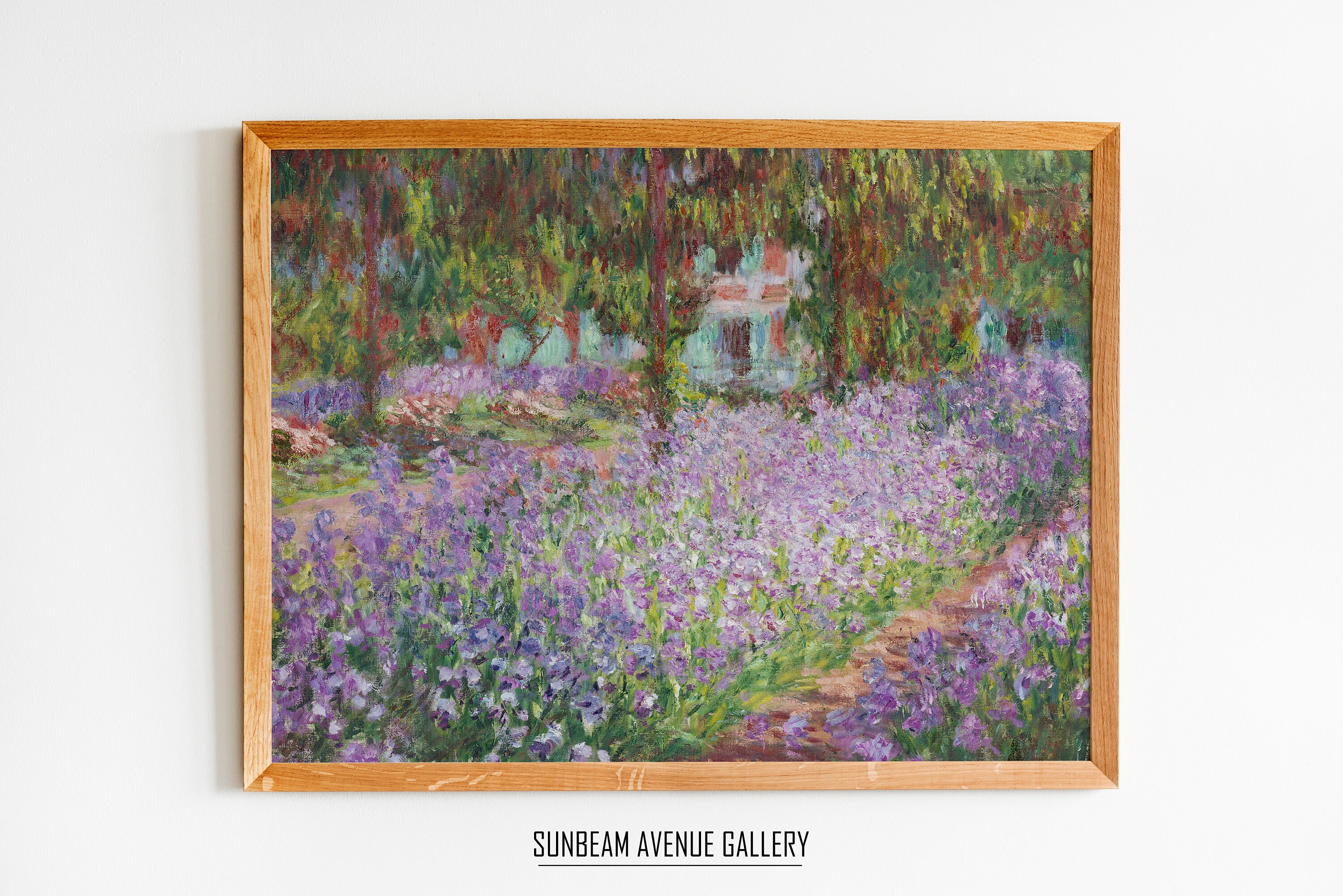 Claude Monet Wall Decor | Irises in Monet's Garden 1899 1900 | Famous ...
