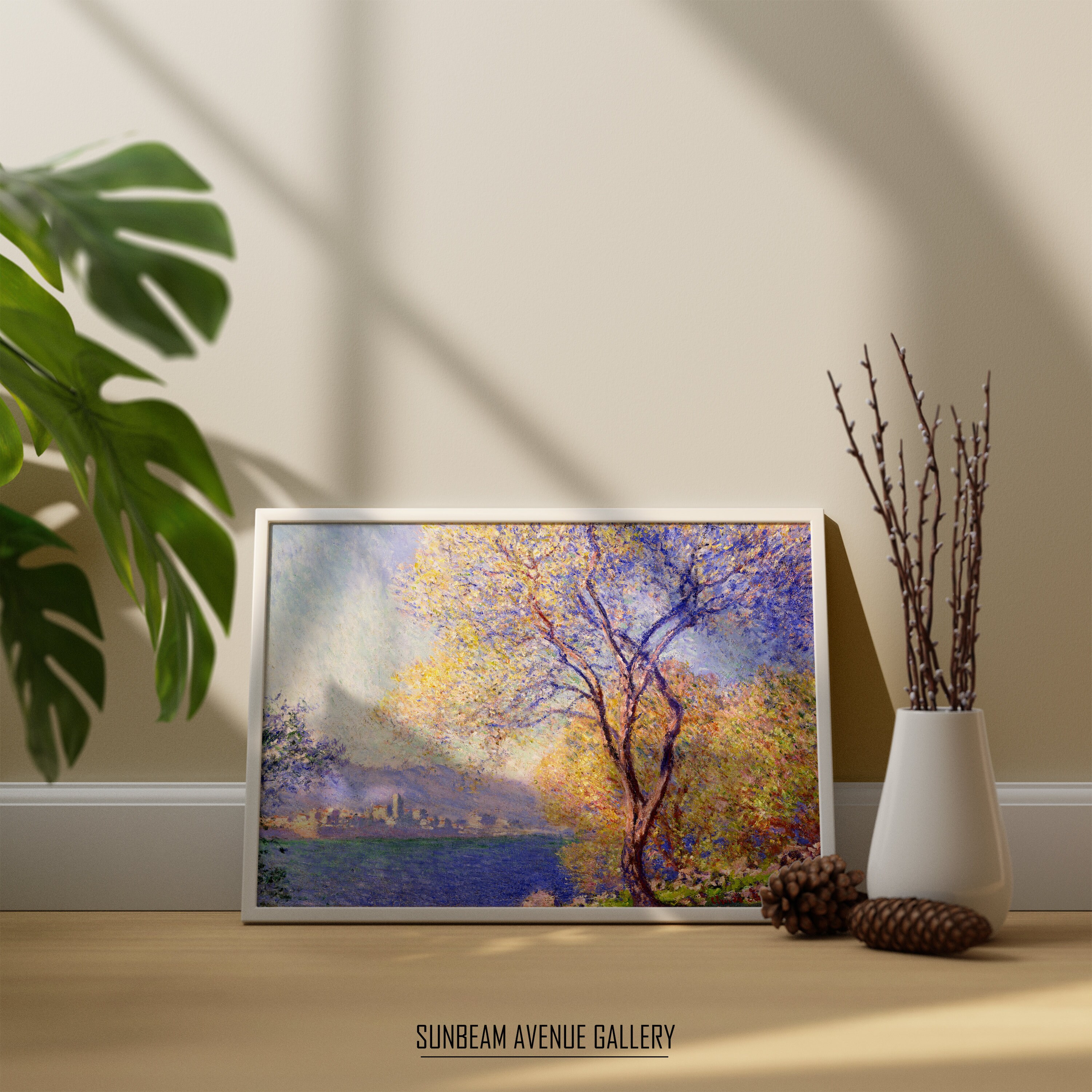 Claude Monet Wall Decor | Antibes Seen From the Salis Garden 1888 ...