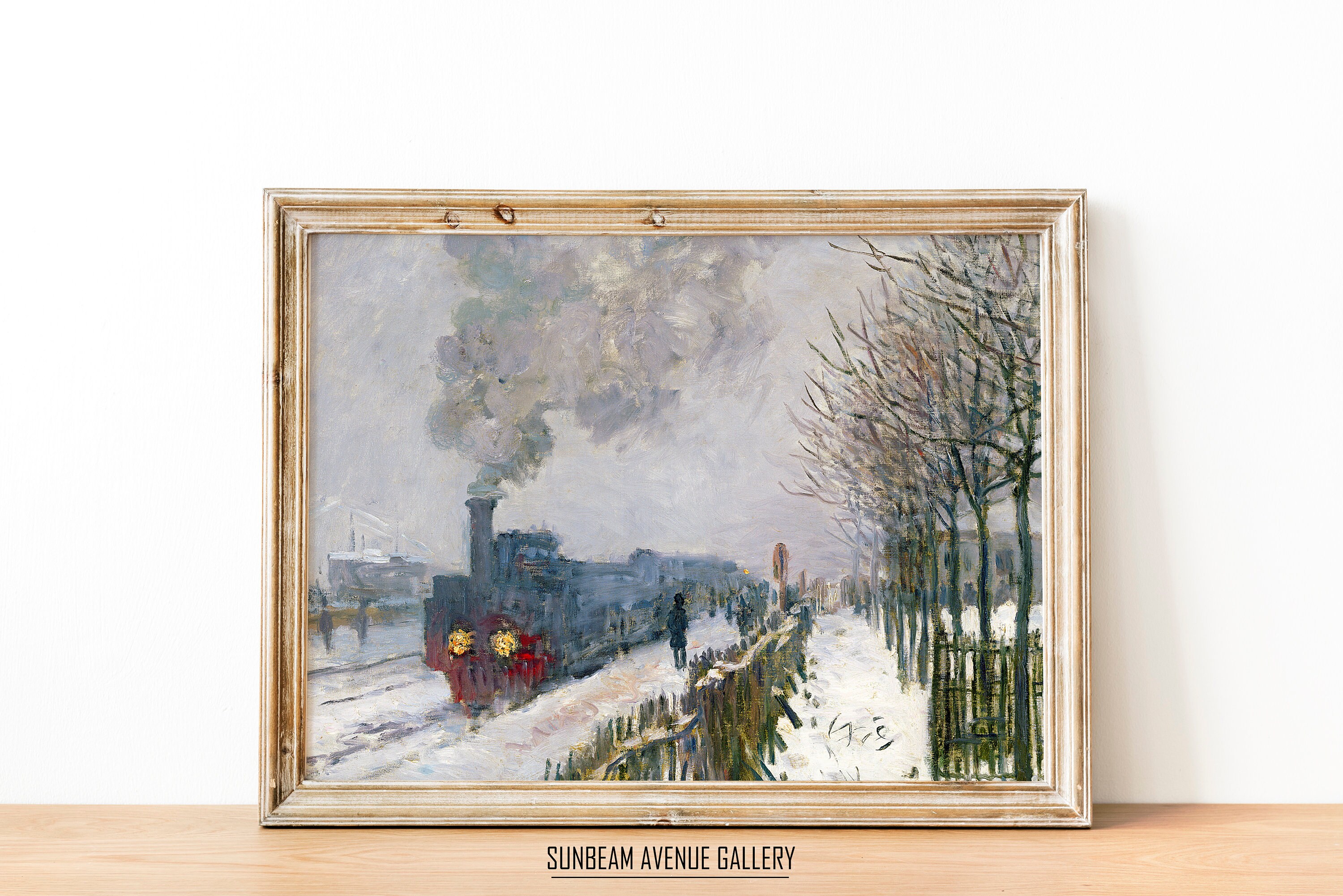 Claude Monet Wall Decor | Train in the Snow the Locomotive 1875 ...