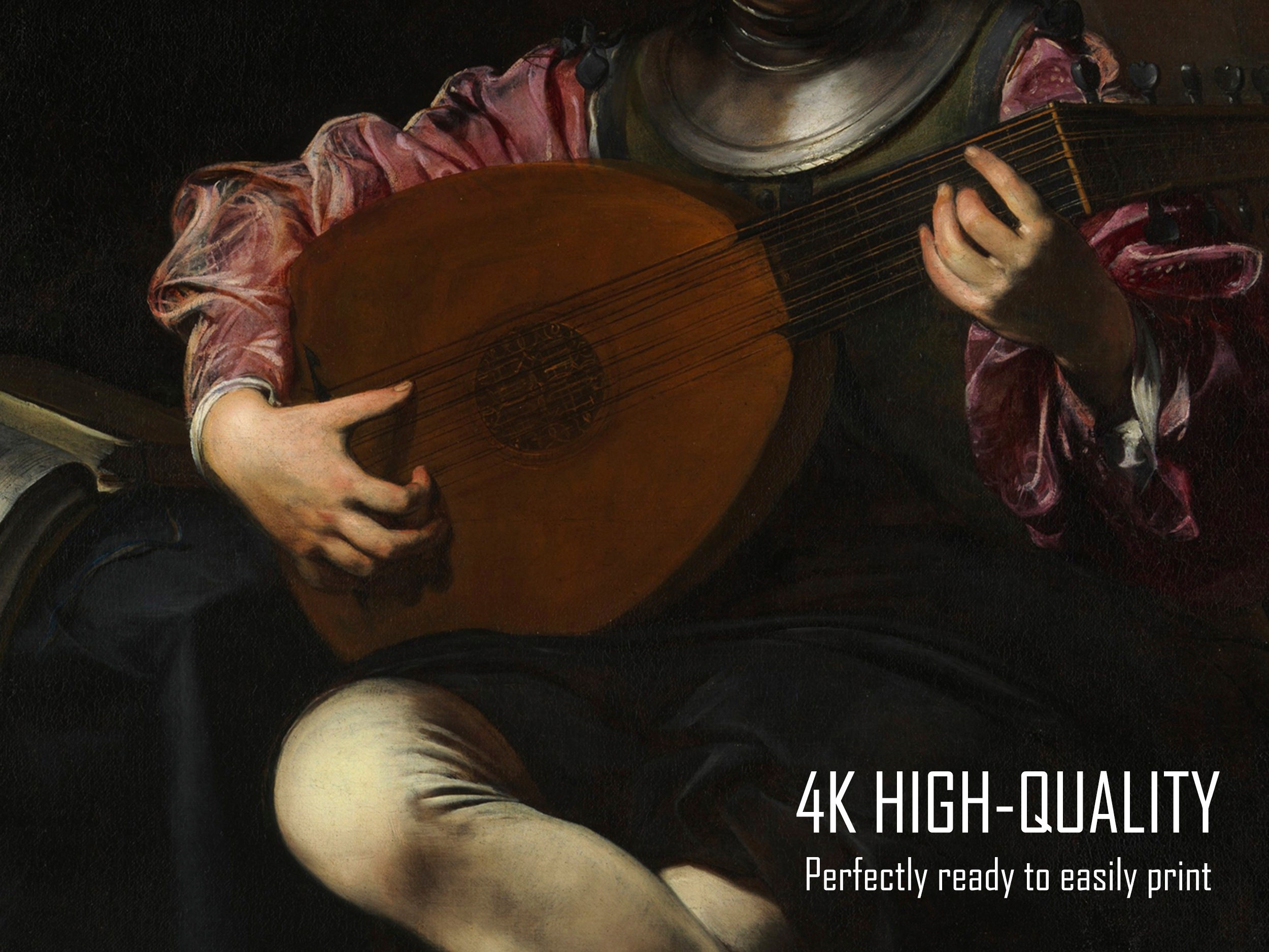 Caravaggio Wall Art | the Lute Player | Baroque Painting | Religious ...