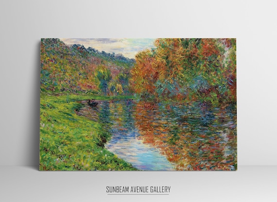 Claude Monet Wall Decor River Landscape in Autumn Famous - Etsy