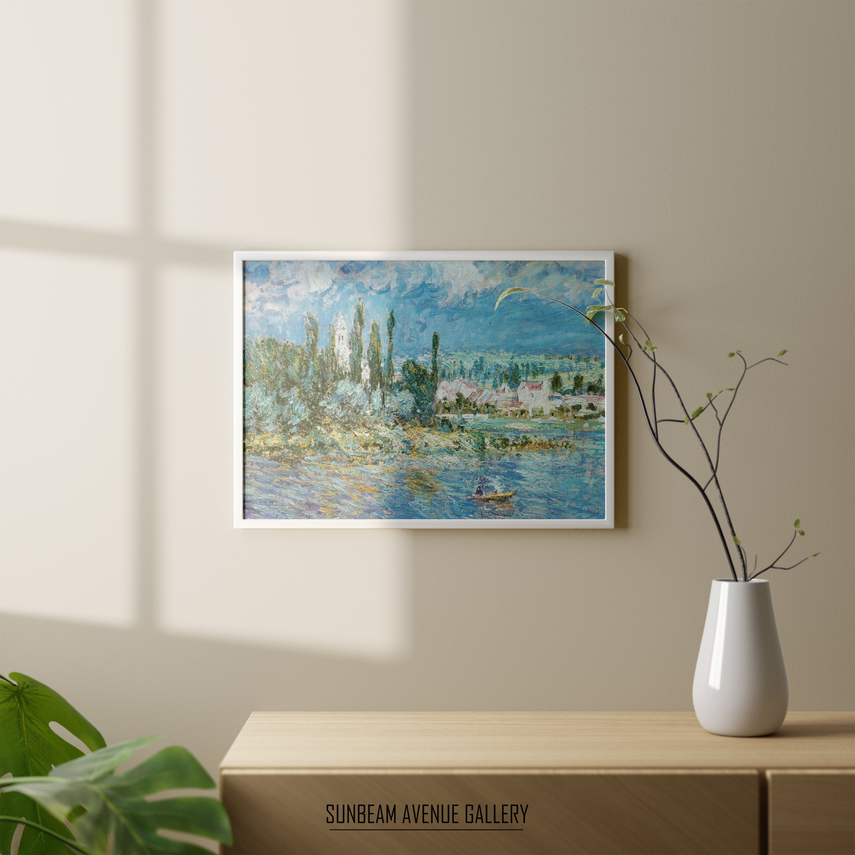 Claude Monet Wall Decor | Landscape With Thunderstorm (1881) | Famous ...