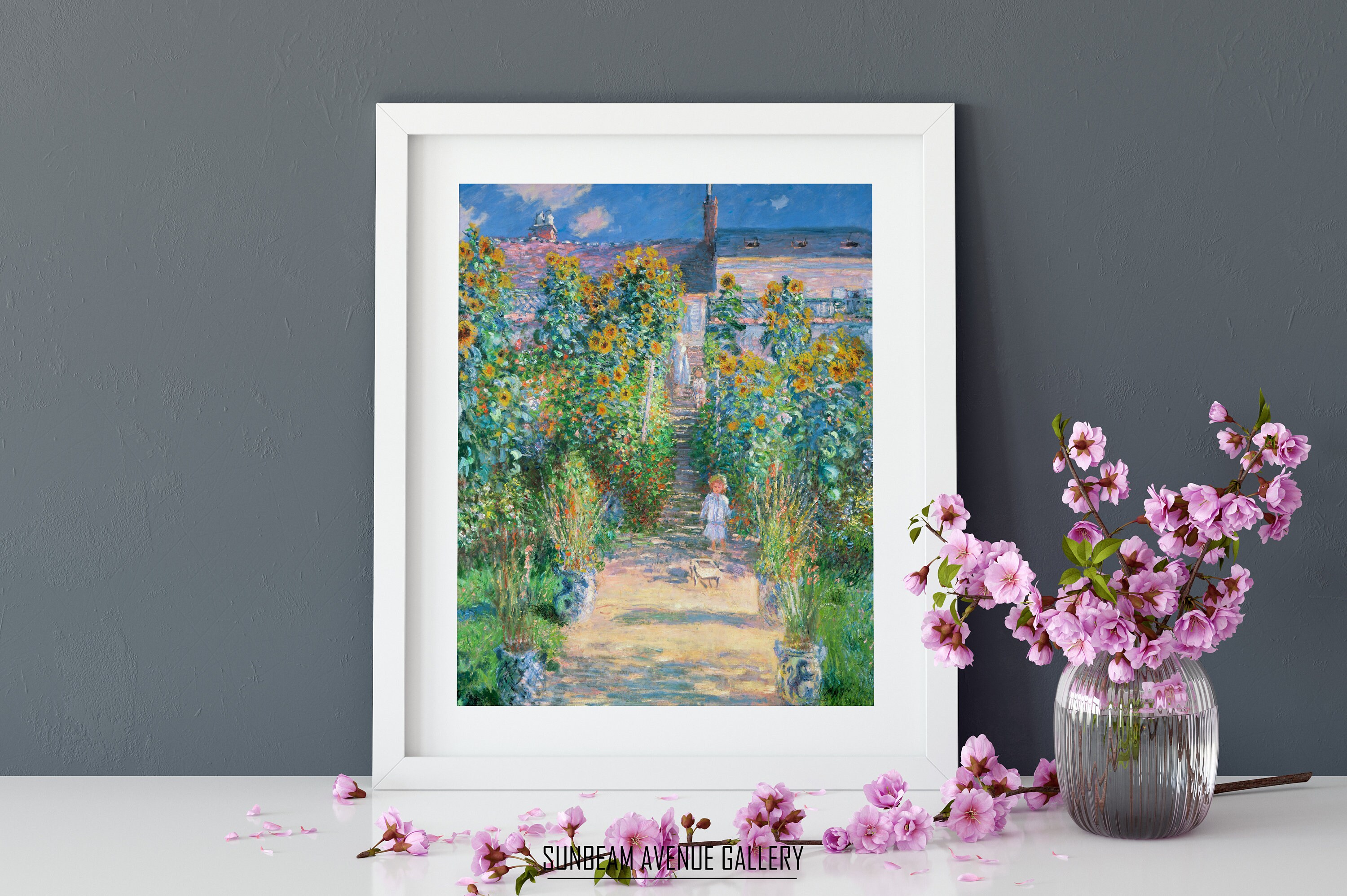 Claude Monet Wall Decor | the Artist's Garden at Vétheuil 1881 | Famous ...