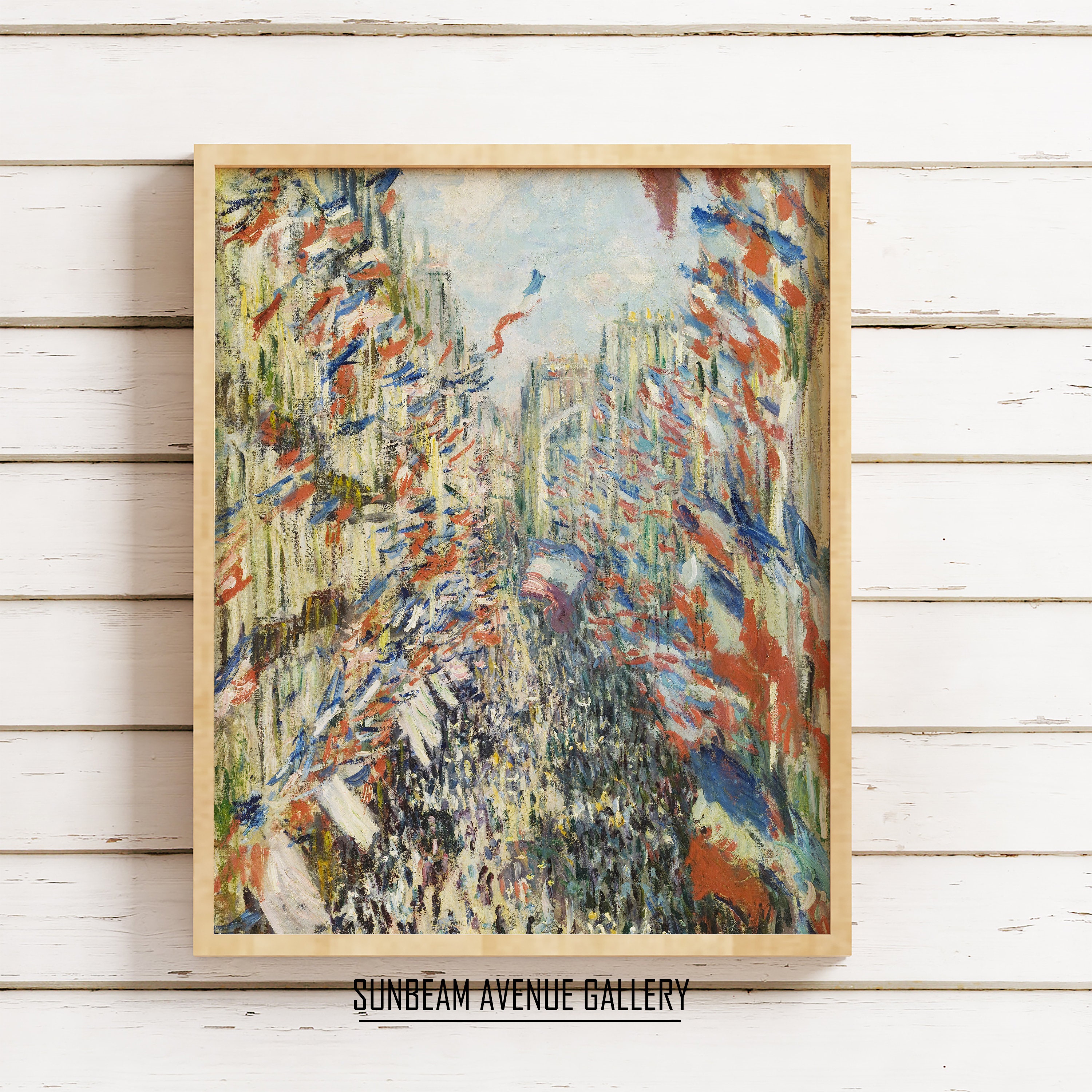 Claude Monet Wall Decor | the Rue Montorgueil in Paris | Famous ...