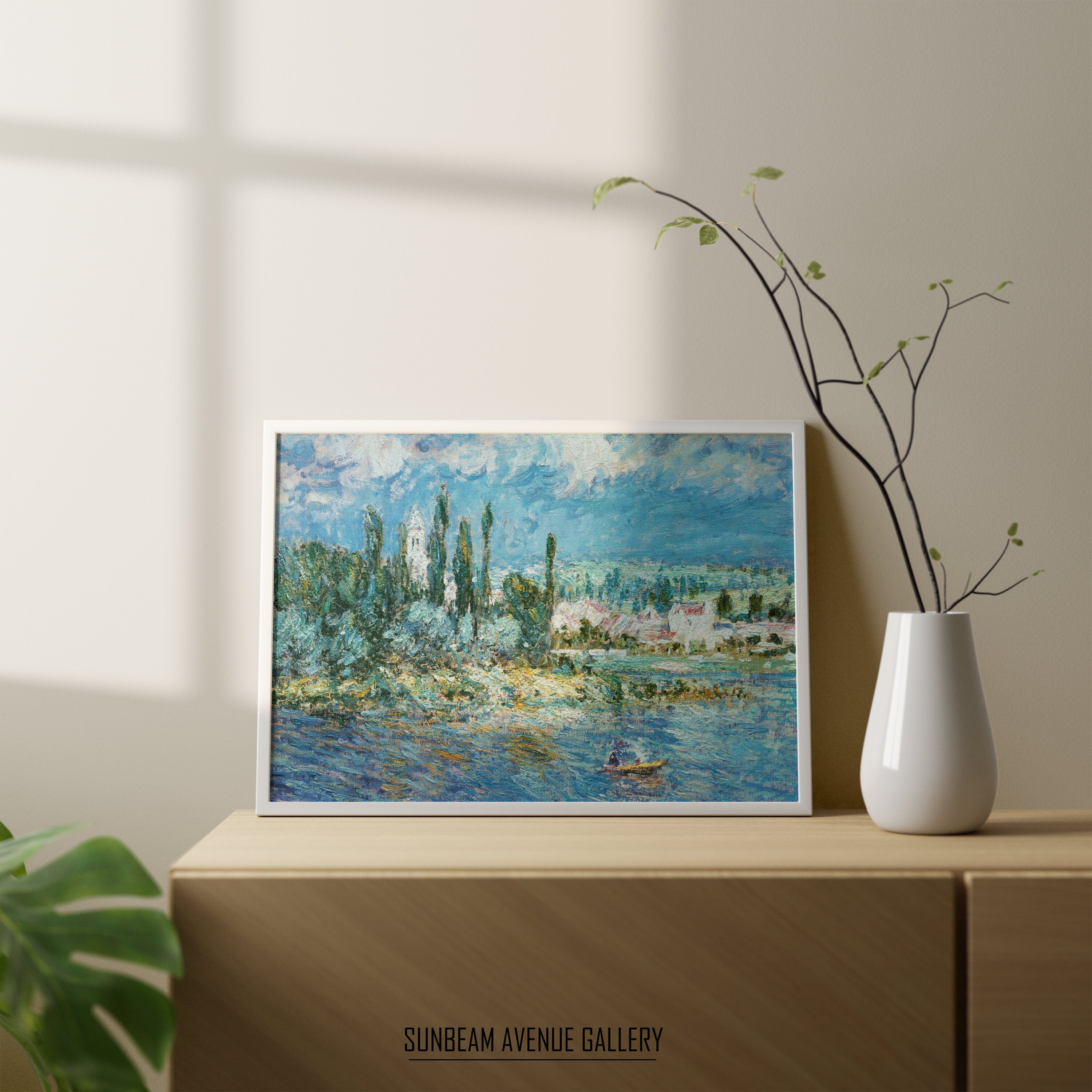 Claude Monet Wall Decor | Landscape With Thunderstorm (1881) | Famous ...