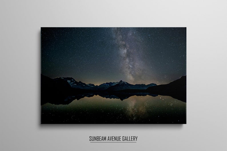 Stars at Night Landscape Printable Wall Art Night Sky Print Milky Way ...