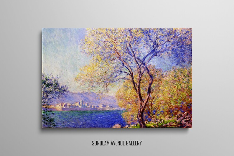 Claude Monet Wall Decor | Antibes Seen From the Salis Garden 1888 ...
