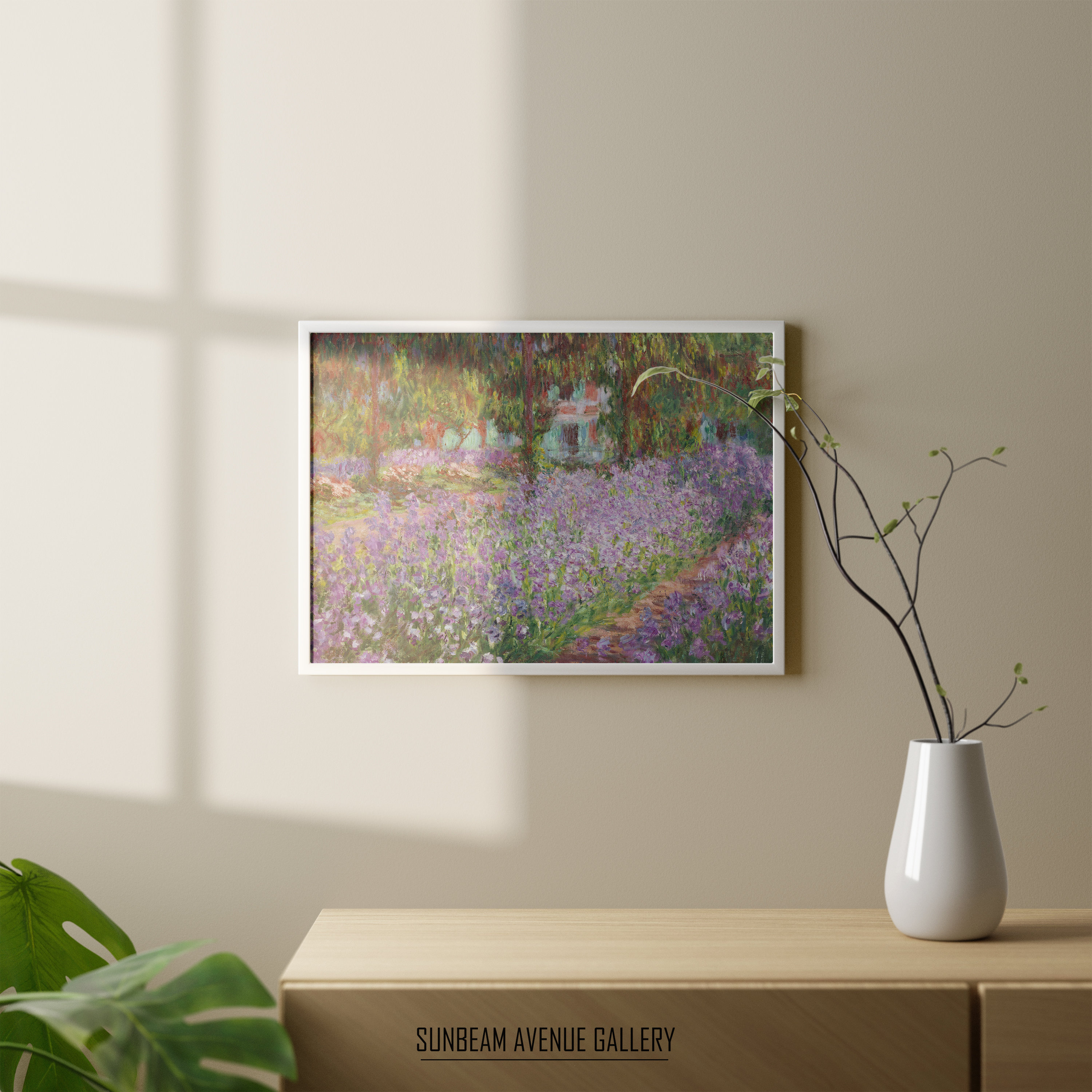Claude Monet Wall Decor | Irises in Monet's Garden 1899 1900 | Famous ...