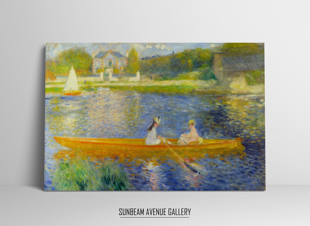 Pierre-auguste Renoir Wall Decor | the Skiff(la Yole) | Famous Painting ...