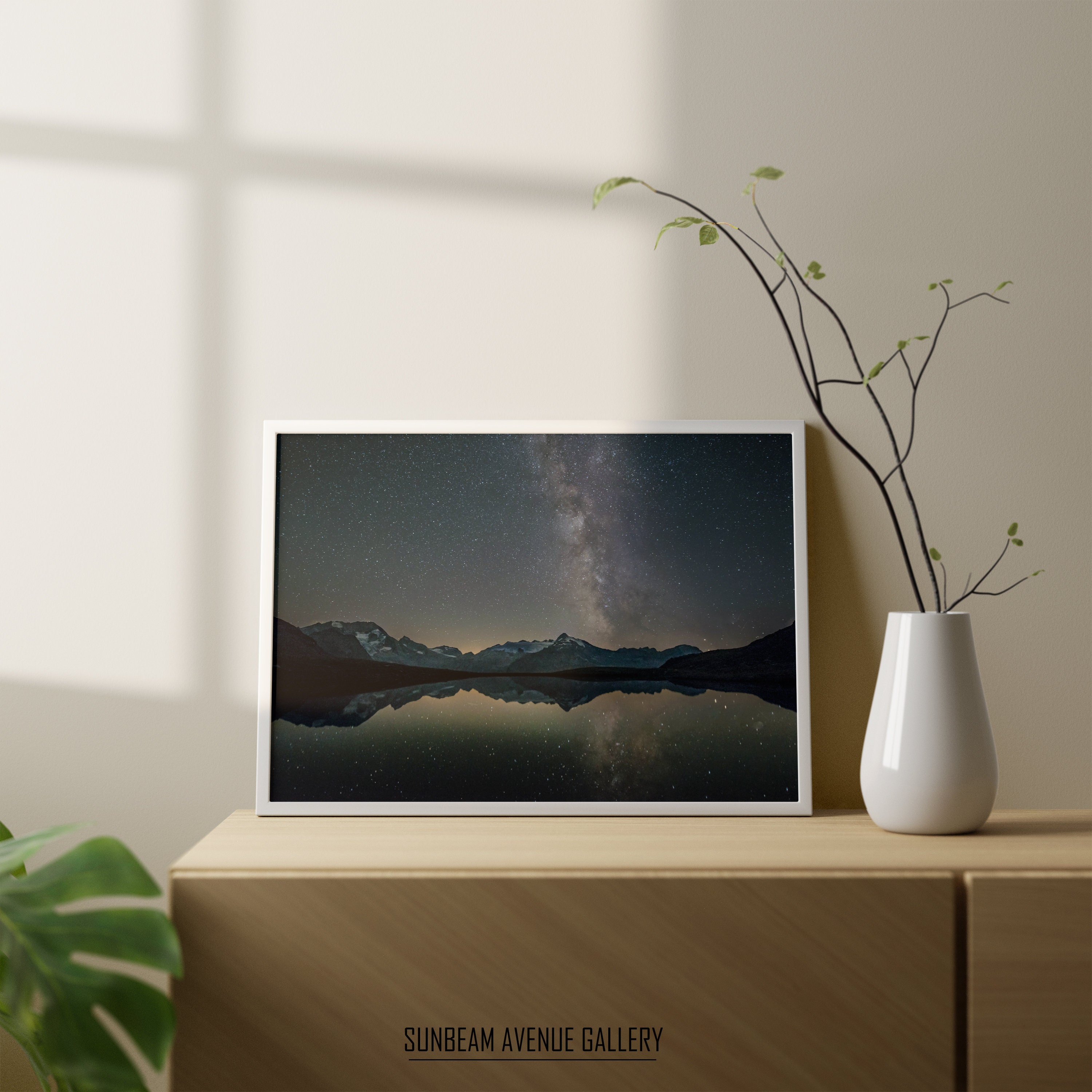 Stars at Night Landscape Printable Wall Art Night Sky Print Milky Way ...