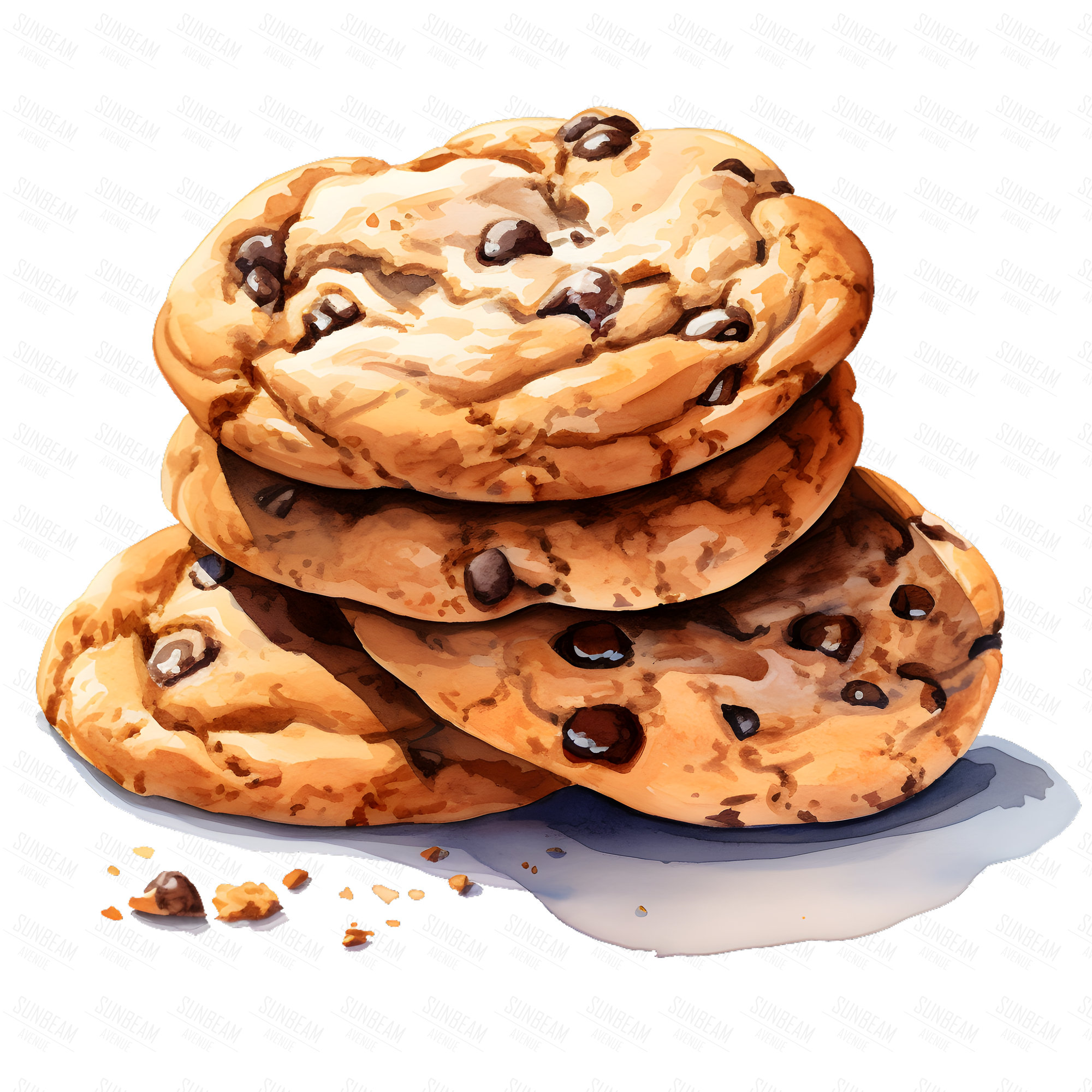 25 Cookies Clipart Bundle, Transparent PNG, Fruit Clipart,digital ...