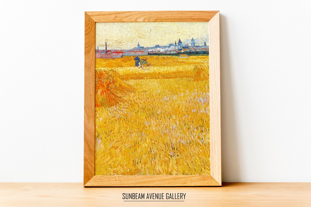 Vincent Van Gogh Wall Decor | Arles View From the Wheat Fields | Famous ...