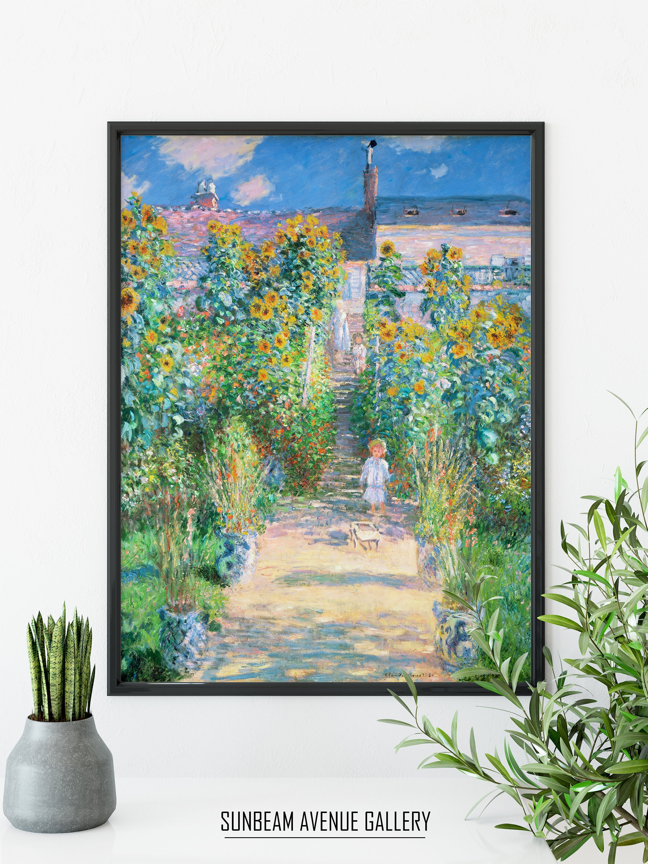Claude Monet Wall Decor | the Artist's Garden at Vétheuil 1881 | Famous ...