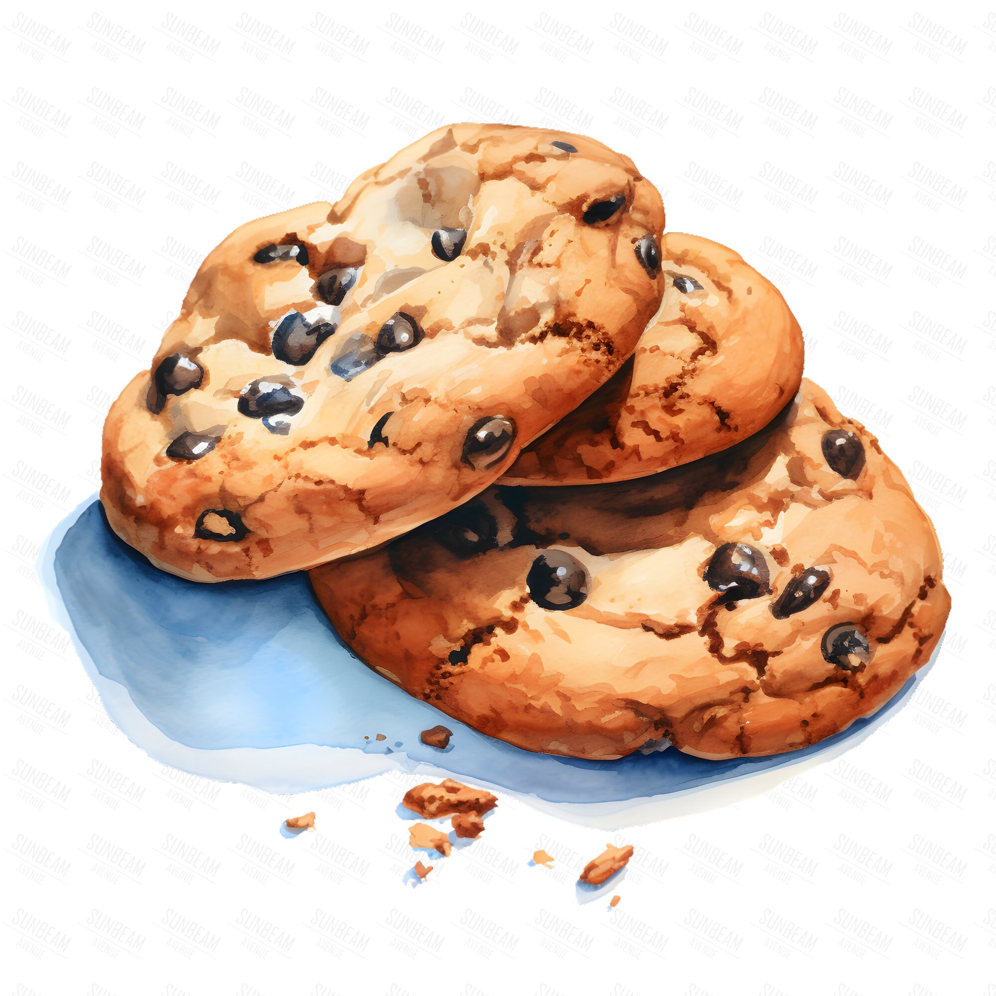 25 Cookies Clipart Bundle, Transparent PNG, Fruit Clipart,digital ...