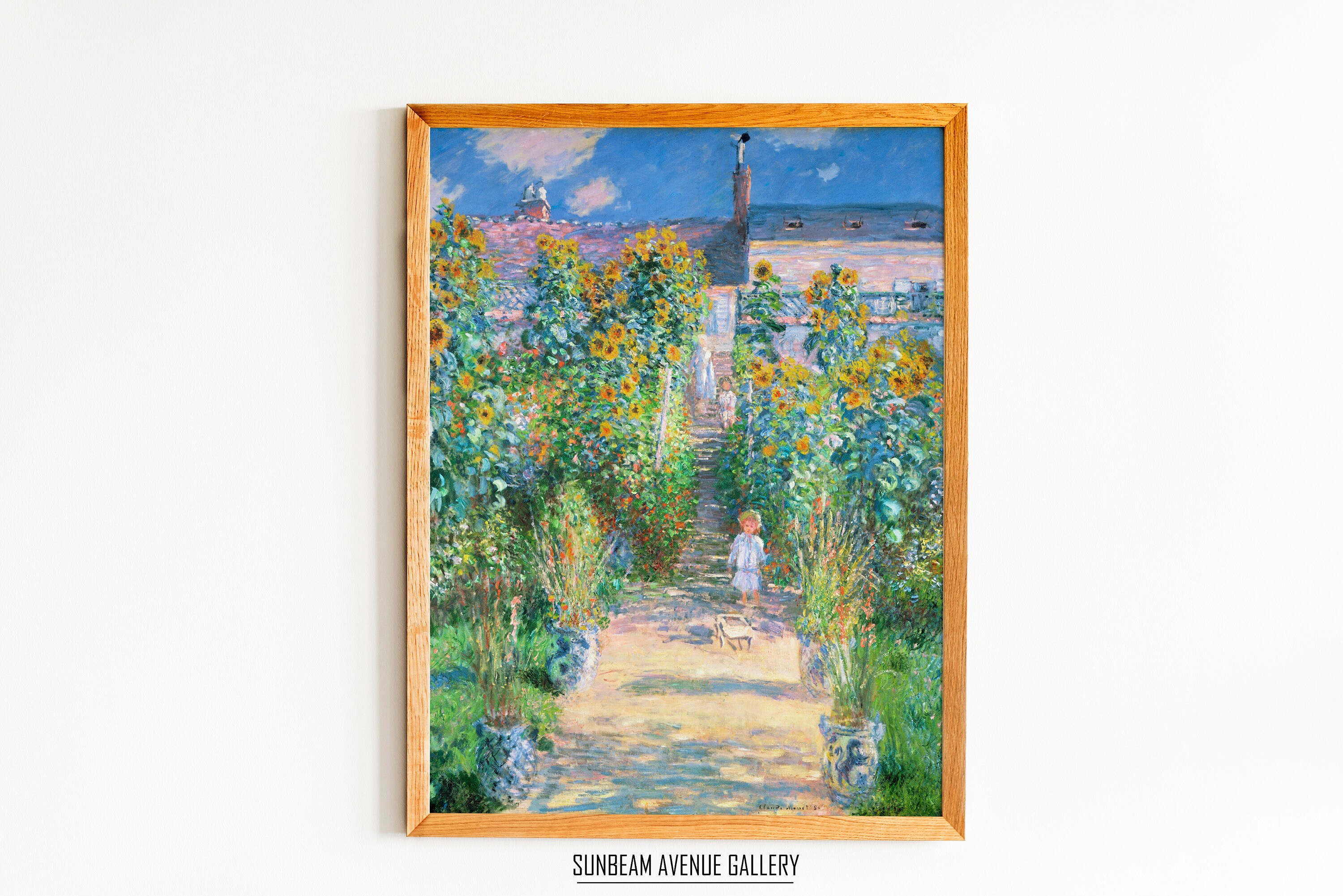 Claude Monet Wall Decor | the Artist's Garden at Vétheuil 1881 | Famous ...
