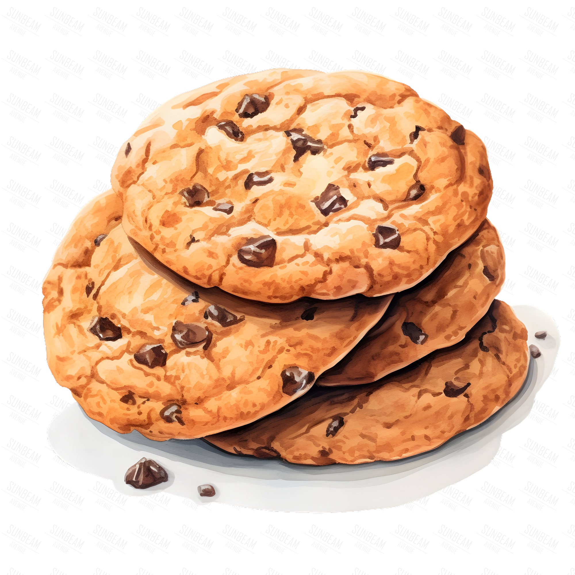 25 Cookies Clipart Bundle, Transparent PNG, Fruit Clipart,digital ...