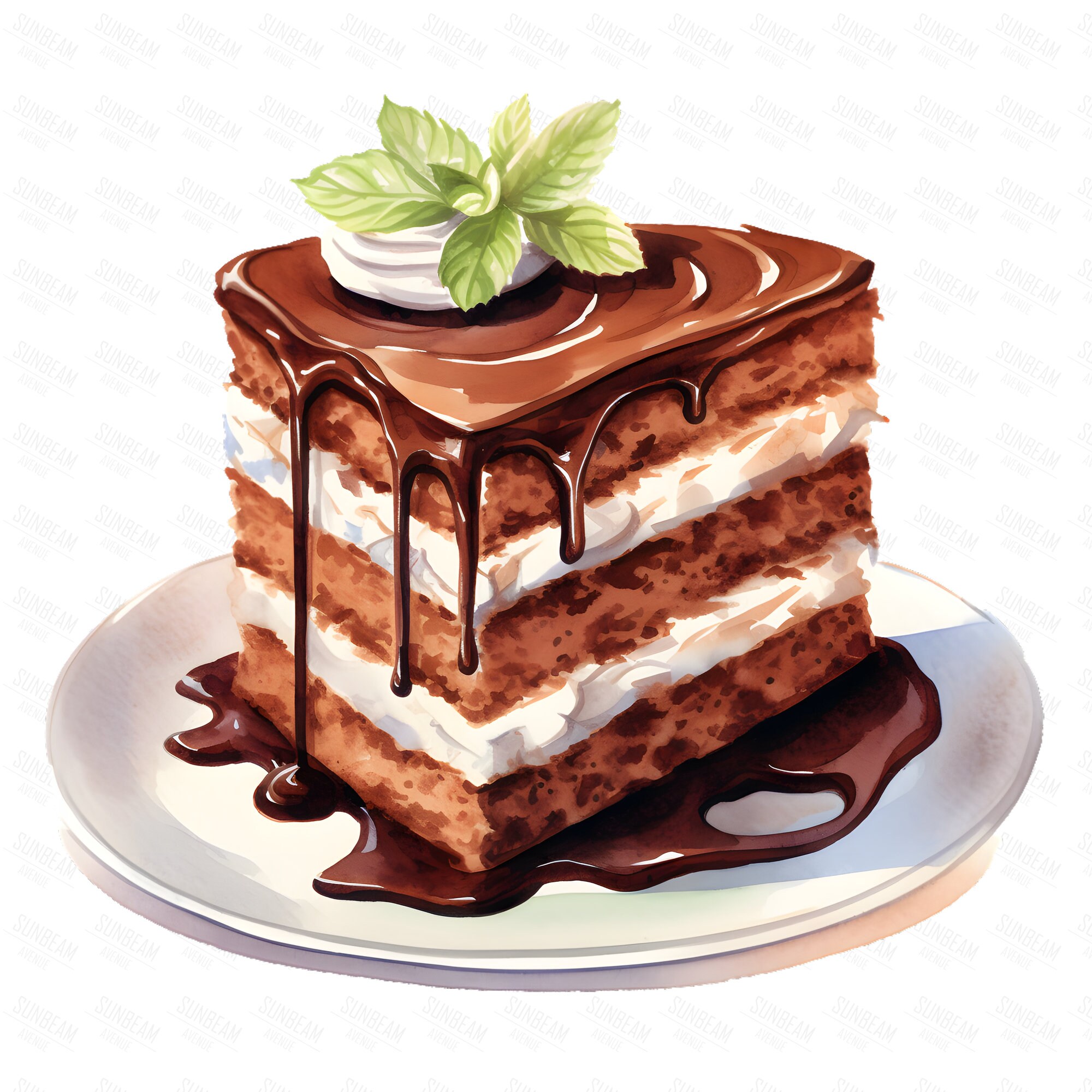 57 Chocolate Dessert Clipart Bundle Transparent PNG Fruit - Etsy