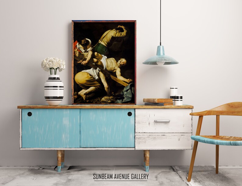 Caravaggio Wall Art Crucifixion of Saint Peter c1600 - Etsy