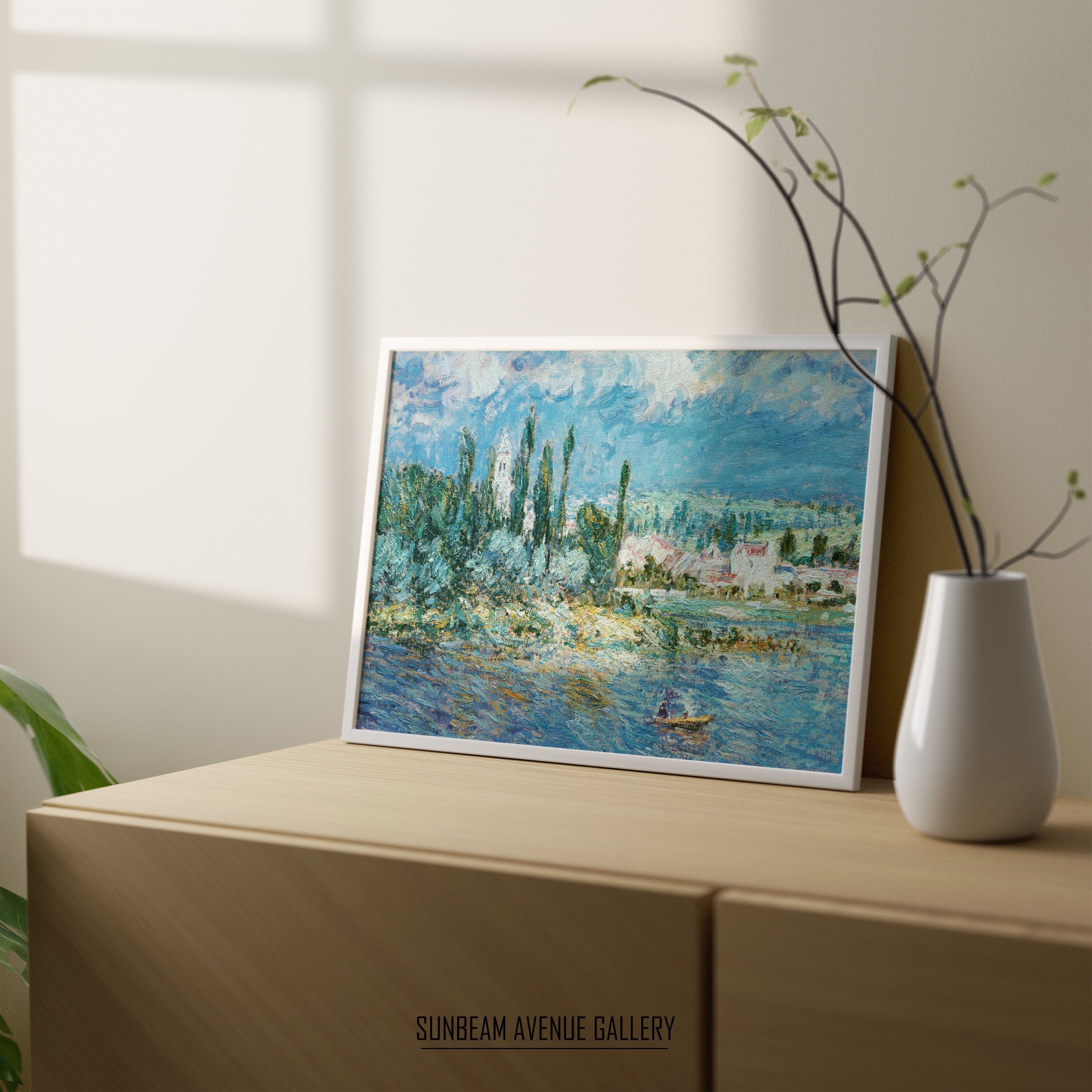Claude Monet Wall Decor | Landscape With Thunderstorm (1881) | Famous ...