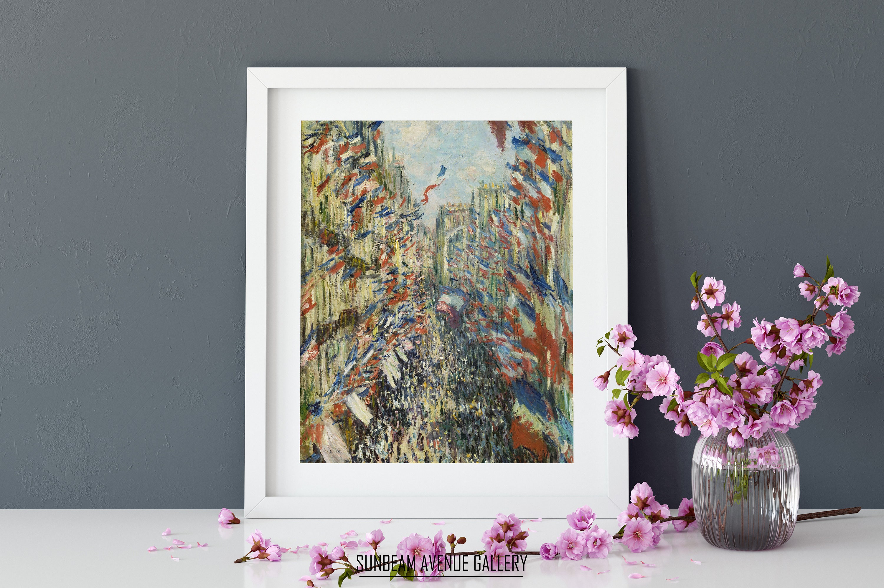 Claude Monet Wall Decor the Rue Montorgueil in Paris Famous Painting ...