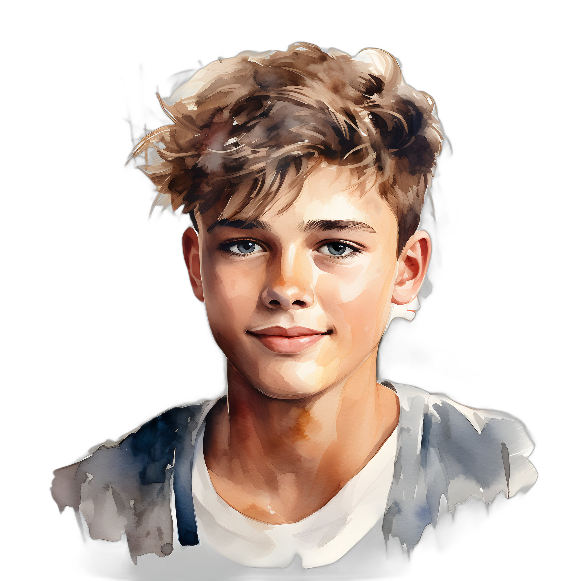 Set of 33 Teenage Boy Watercolor Clipart Bundle, Transparent PNG ...