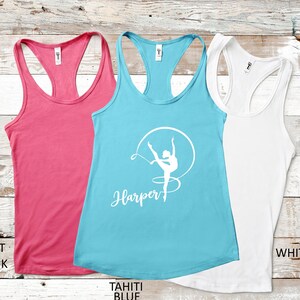 Personalized Gymnast Tank Top, Gymnastics Coach Tank Top, Custom ...