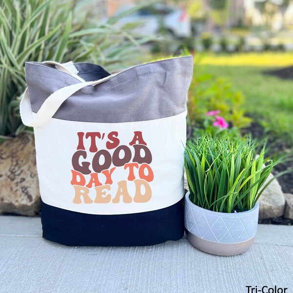 Reading Tote Bag - Etsy